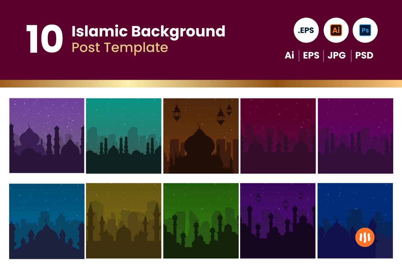 10 Islamic Background - Git Aset