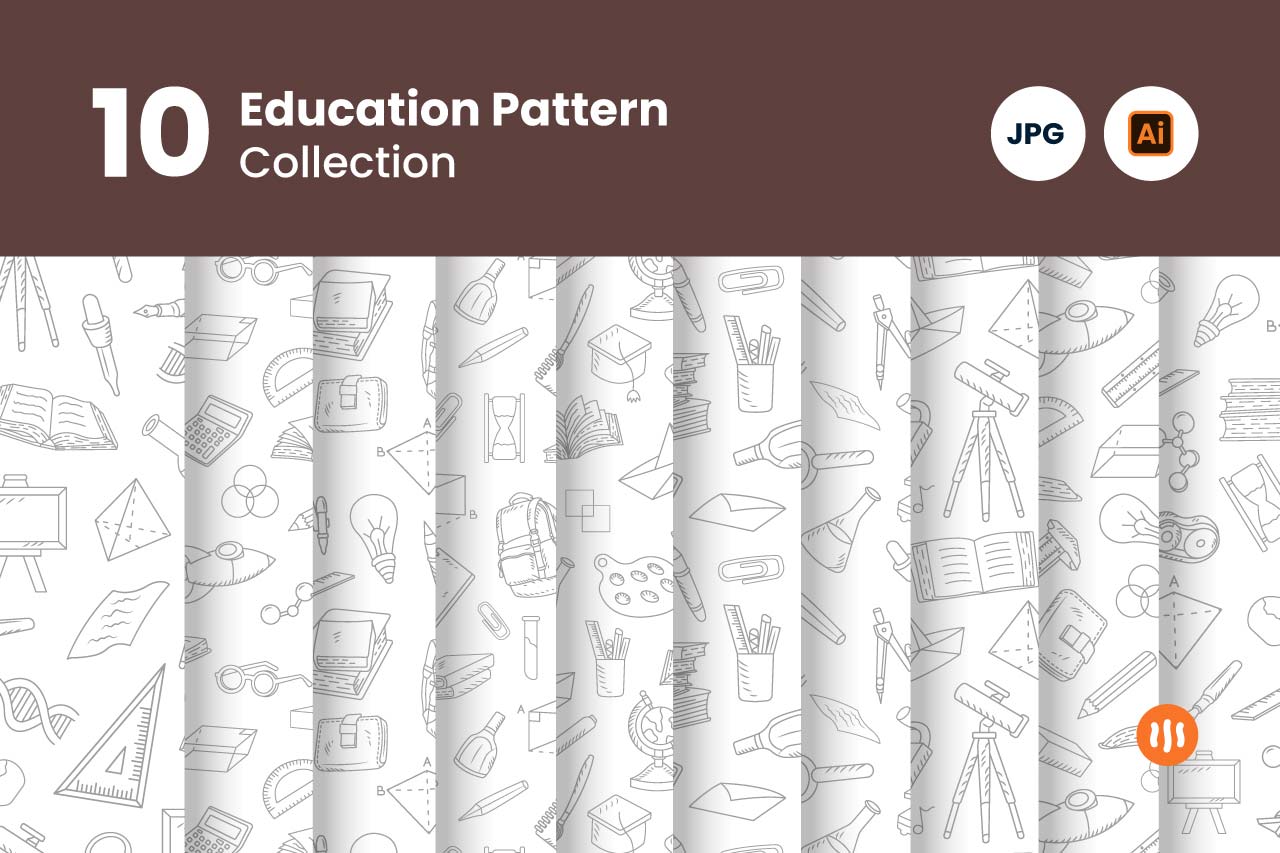 10 Education Pattern - Git Aset