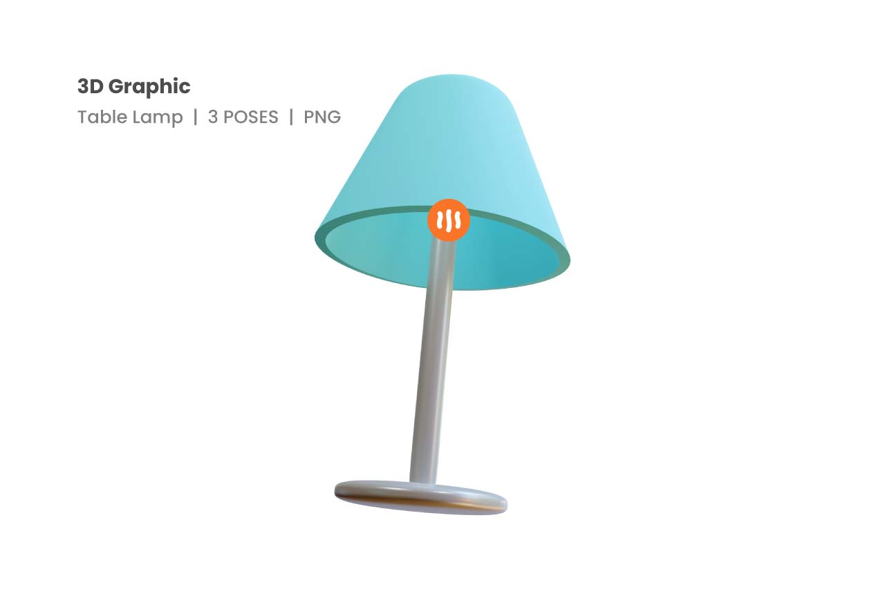 3 Table Lamp 3D Poses - Git Aset