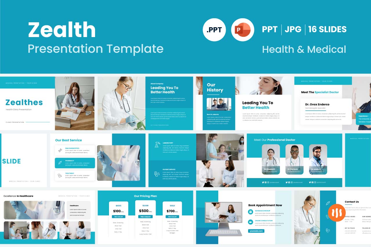 Zealth - Health & Care Presentation Template - Git Aset