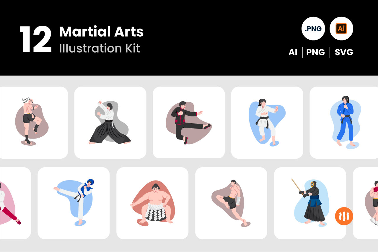 22 Sport Character Illustrator - Git Aset