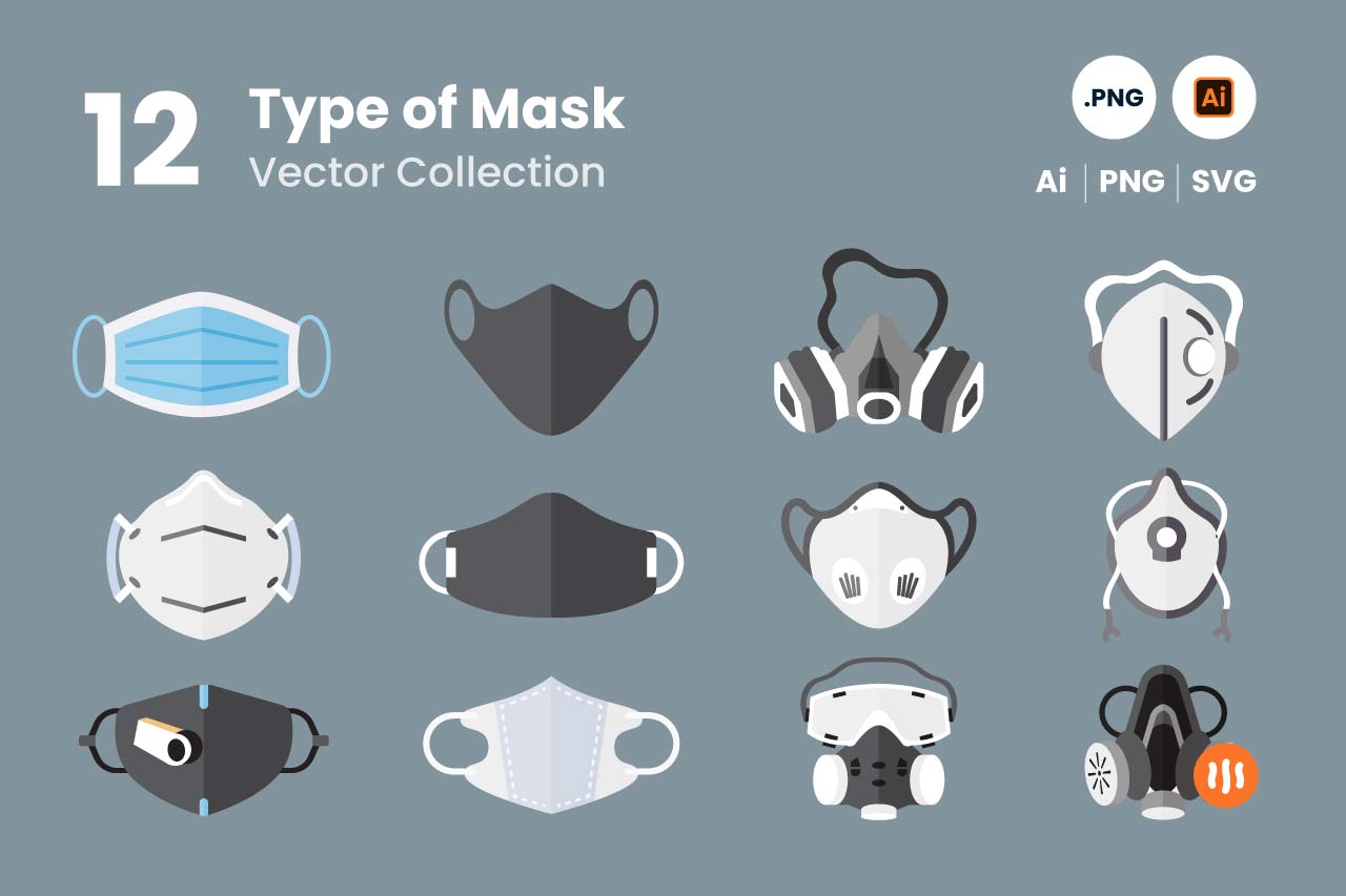 12 Type Of Mask - Git Aset