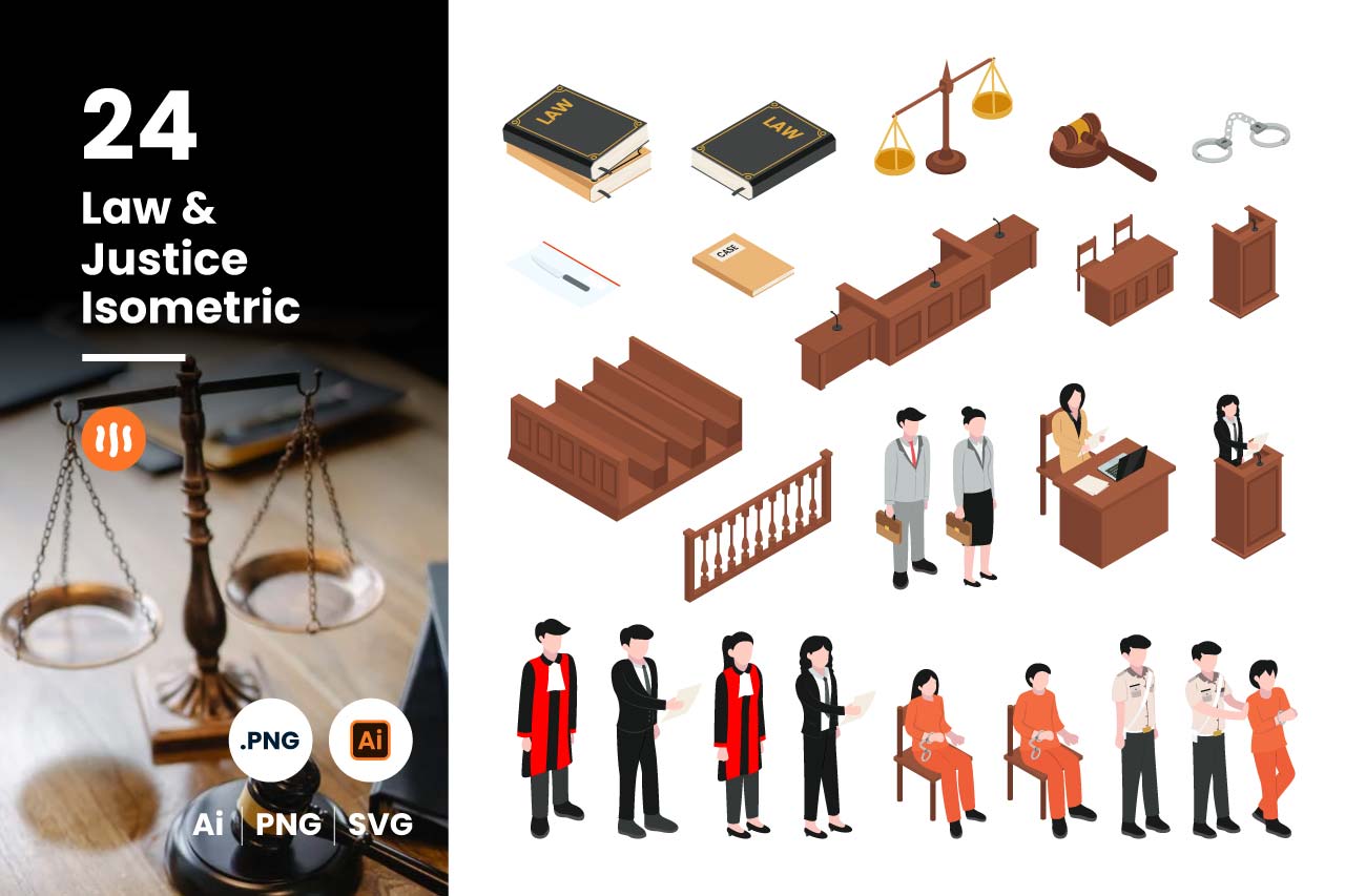 25 Architecture Building Construction Isometric Kit - Git Aset