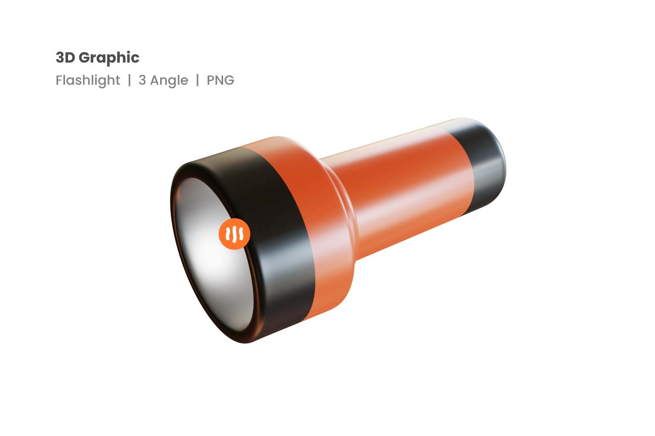 Flashlight 3D Graphic - Git Aset