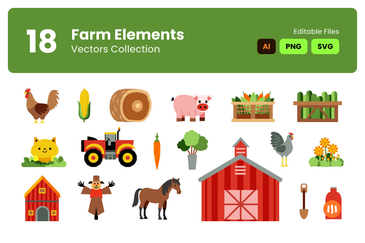18 Farm Elements - Git Aset