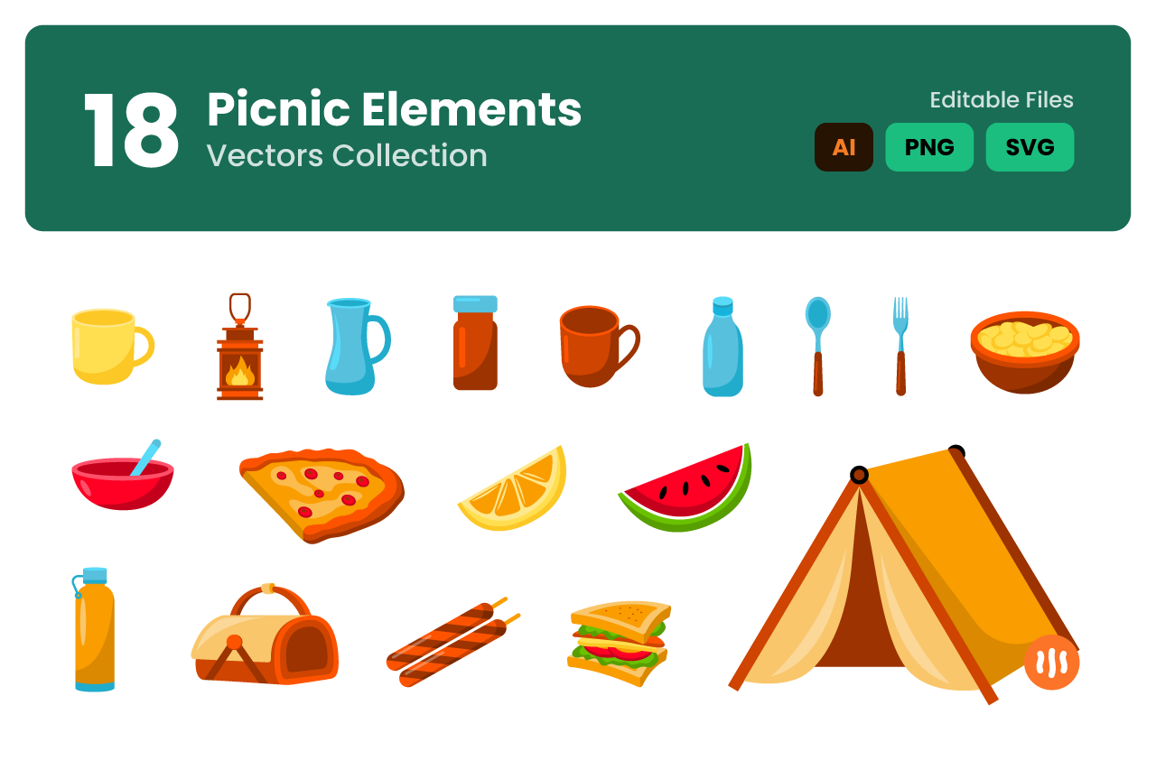 18 Picnic Element - Git Aset