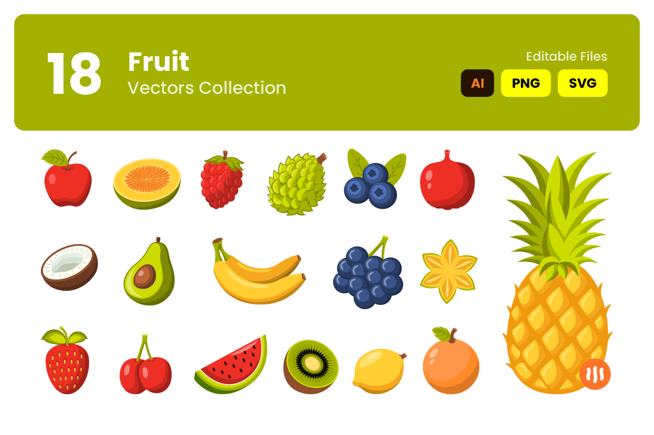 18 Fruit Collection - Git Aset