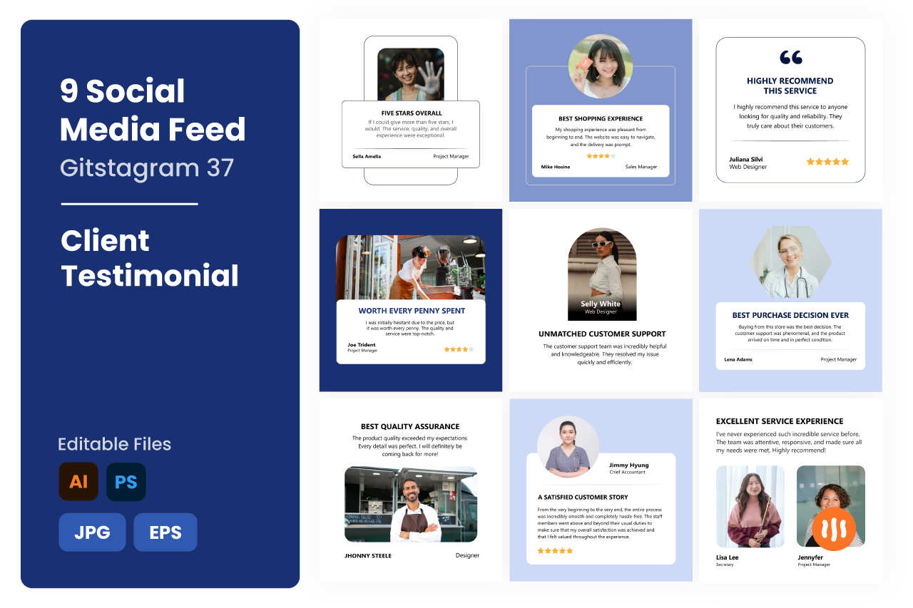 Social Media Feed For Testimoni - Git Aset