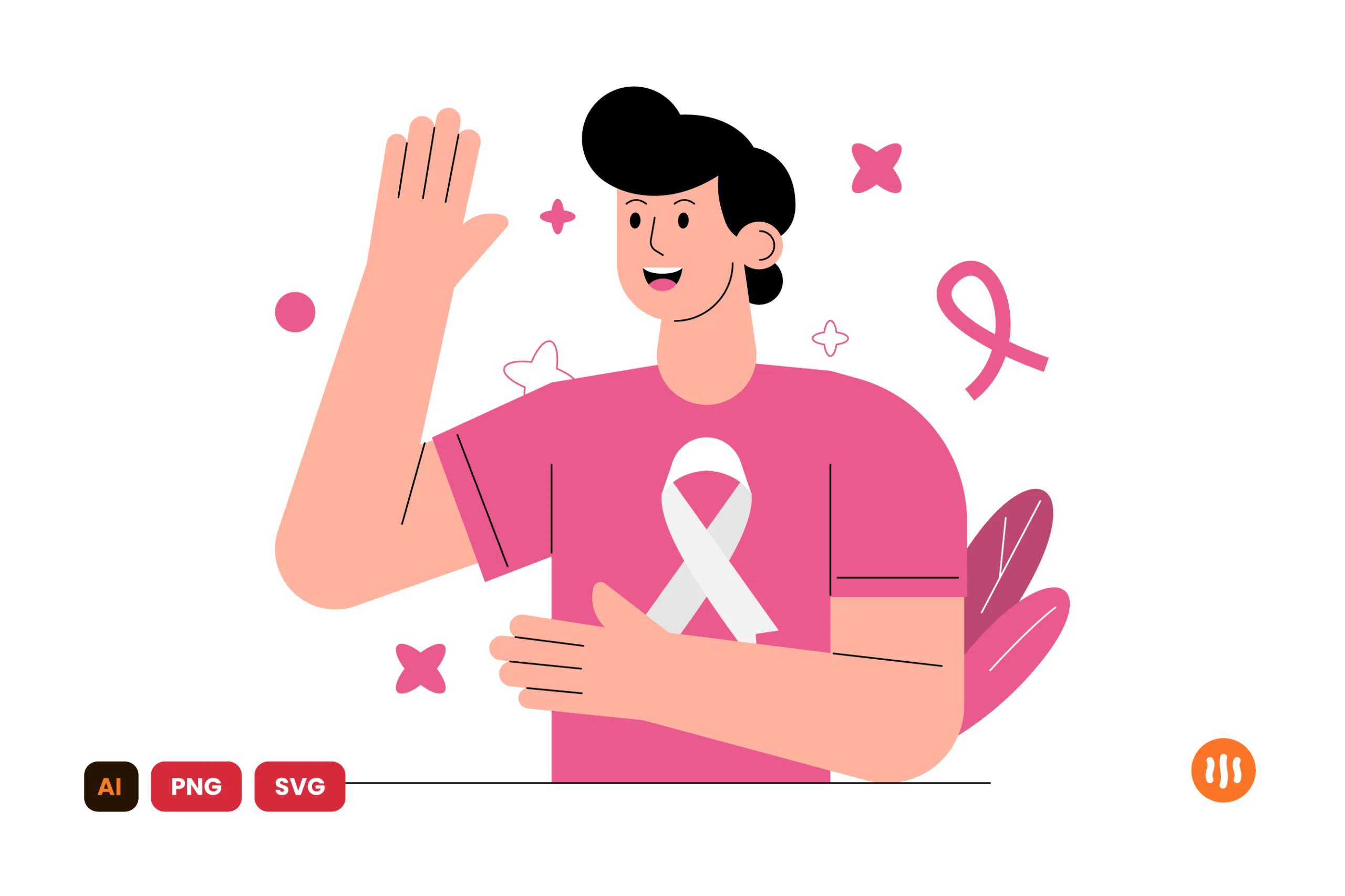 Pink Ribbon Campaign For World Cancer Day - Git Aset