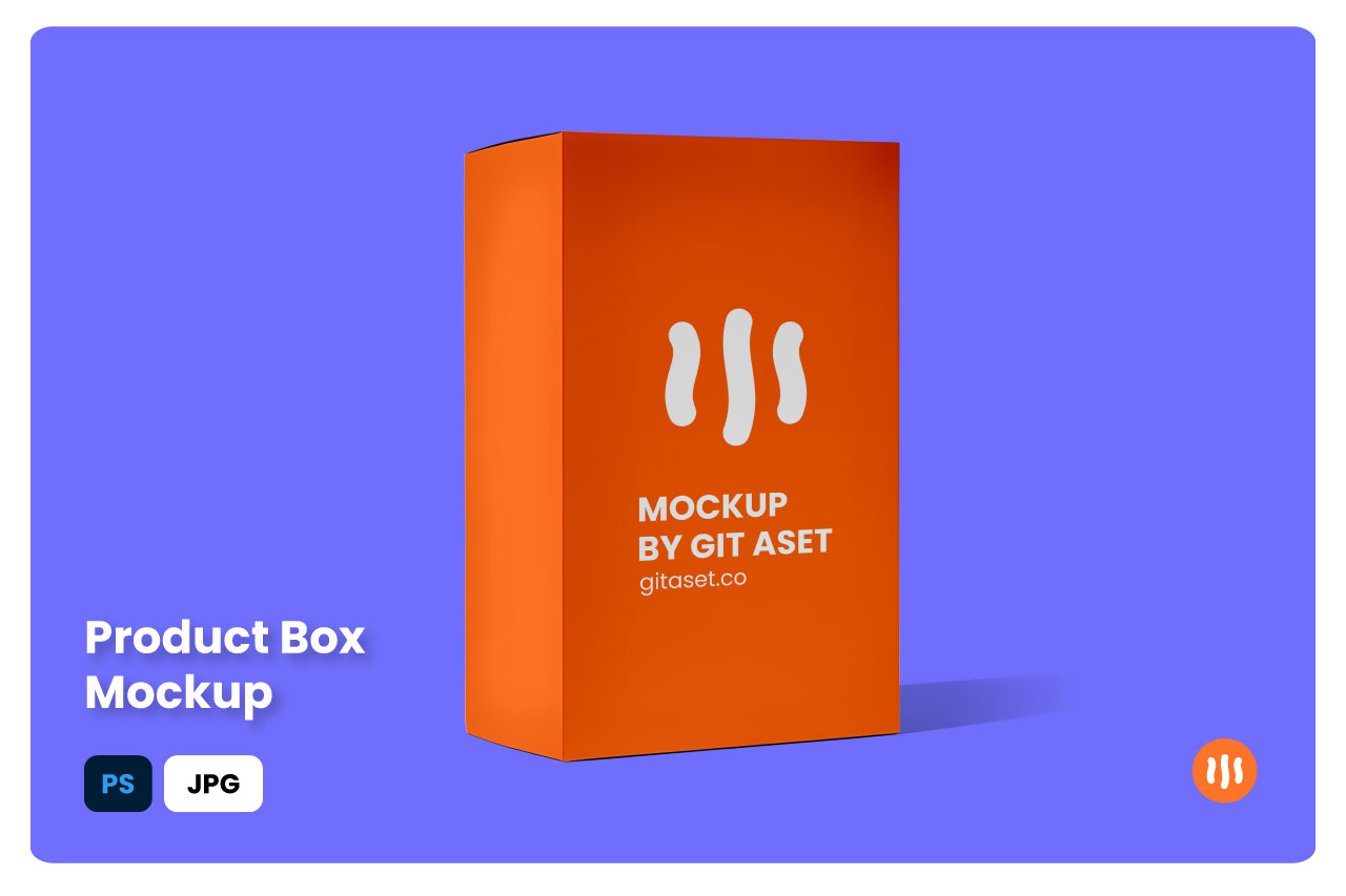 Product Box Mockup - Git Aset