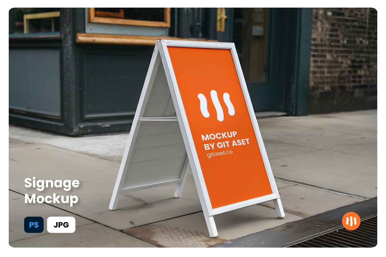 Signage Mockup - Git Aset