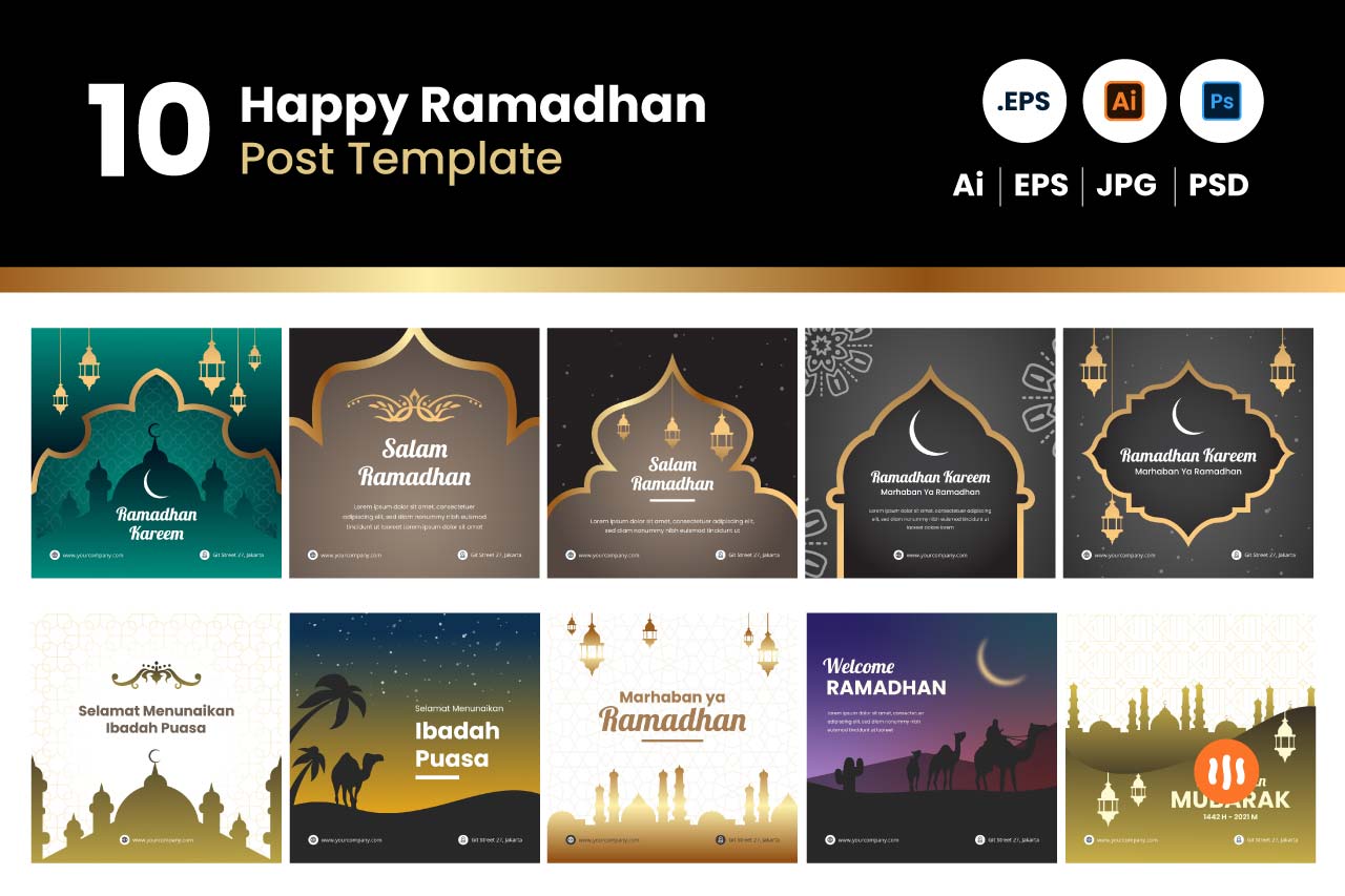 10 Happy Ramadhan - Git Aset