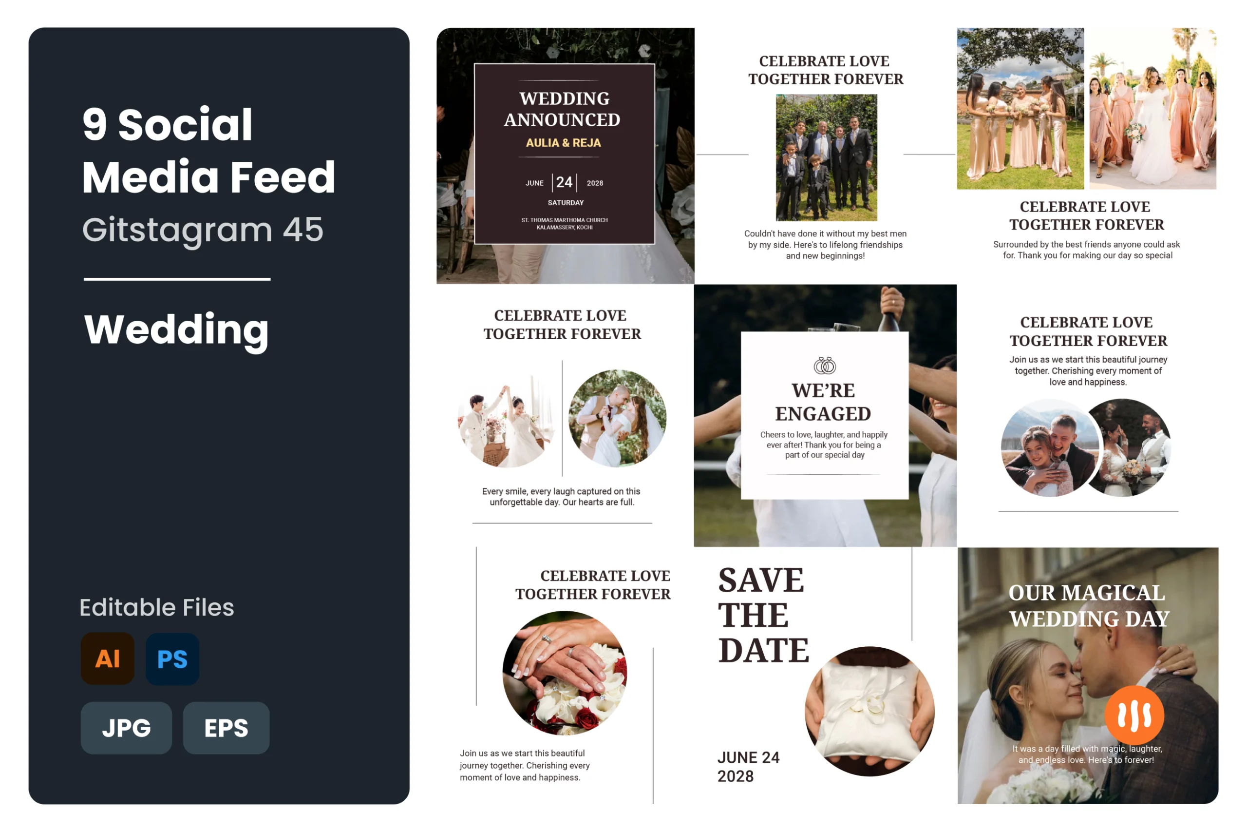 Social Media Feed For Wedding - Git Aset