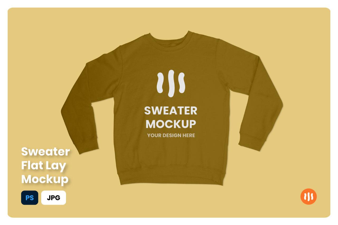 Sweater Flat Lay Mockup - Git Aset